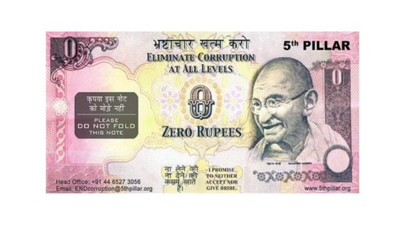 Did you know that once Zero Rupee notes were printed? Here are the details